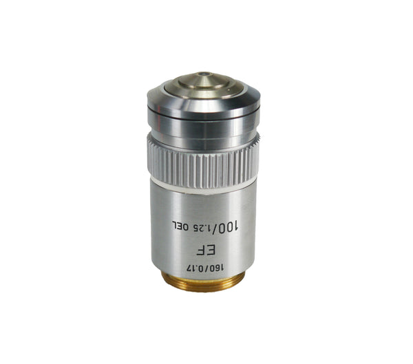 Leitz Microscope Objective Lens 100x – Spectrographic Ltd