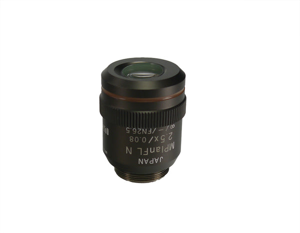 Olympus Microscope Objective Lens 2.5x Mplan – Spectrographic Ltd