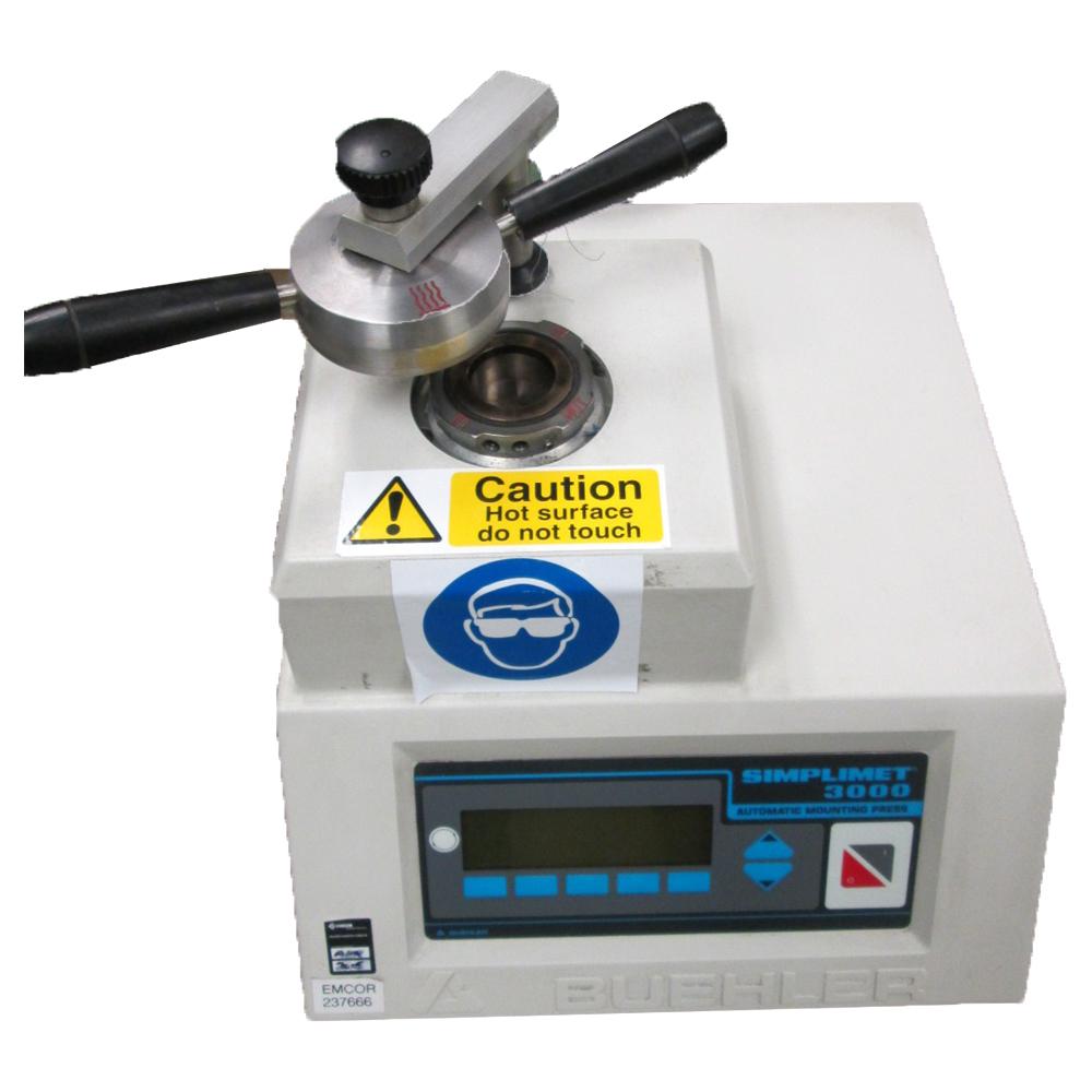 Mounting Press - Buehler Simplimet 3000 – Spectrographic Ltd